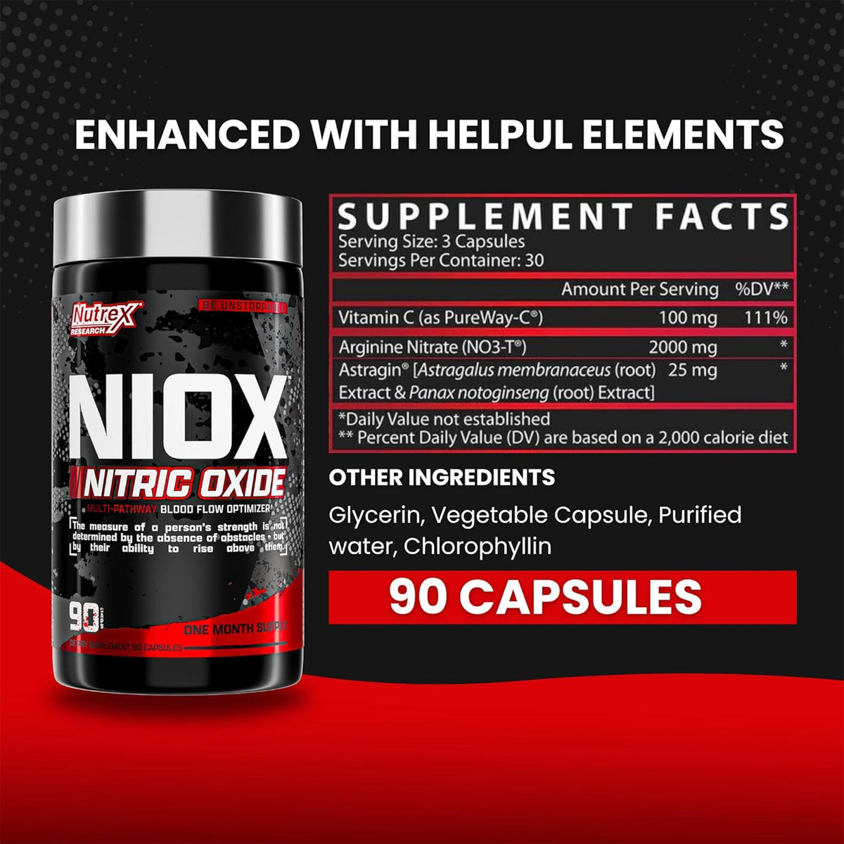 NIOX ENHANCED MUSCLE PUMPS & PERFORMANCE | GYM SUPPLEMENTS U.S